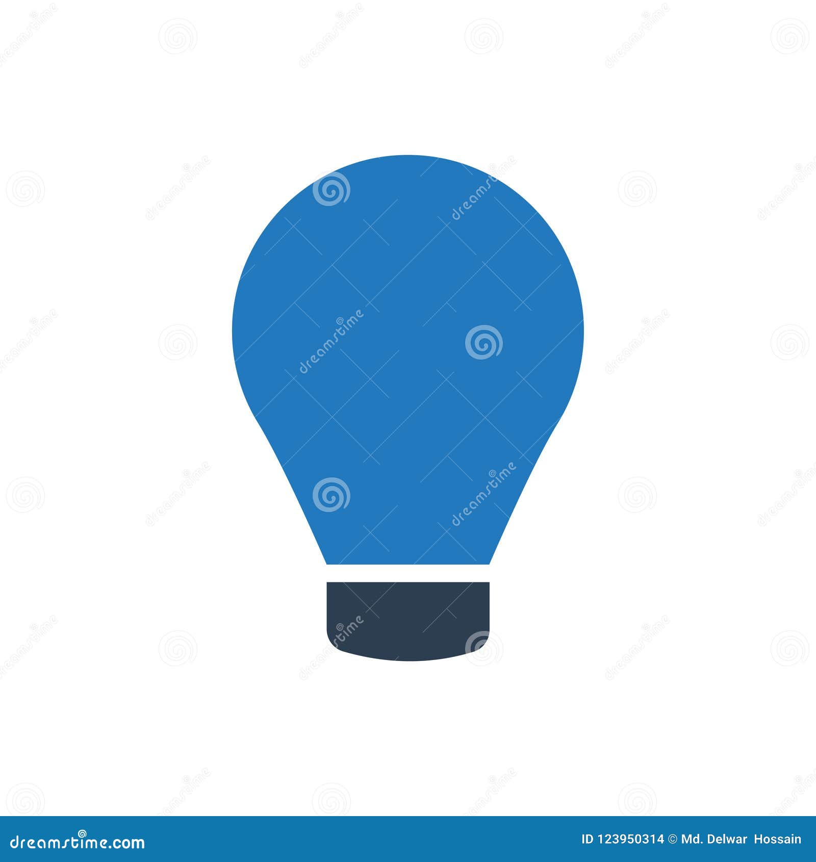 Smart idea icon stock vector. Illustration of symbol - 123950314