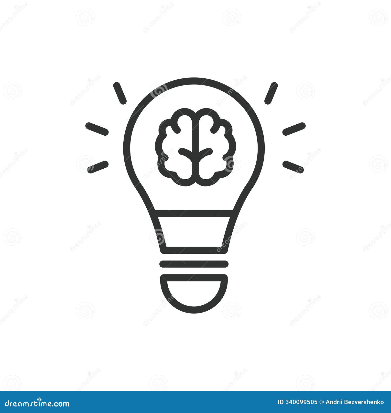 Smart Idea, in Line Design. Smart Idea, Innovation, Creativity, Genius ...