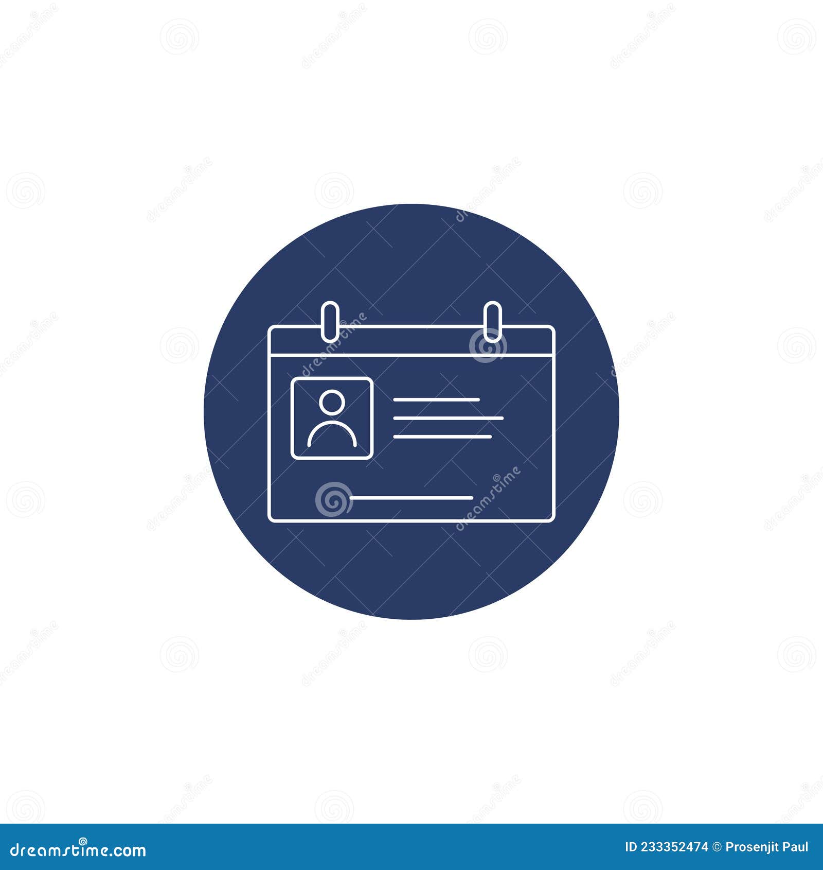 Smart Identity Card Icon Vector Stock Vector - Illustration of ...