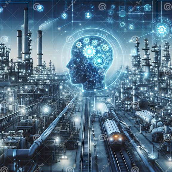 Smart Industrial Machine Learning and Artificial Intelligence AI Stock ...