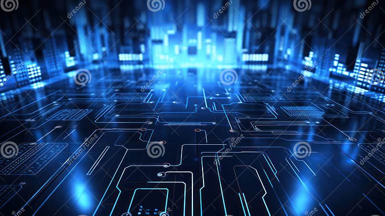 Smart Industry Concept. Automation and Data Exchange in Manufacturing ...