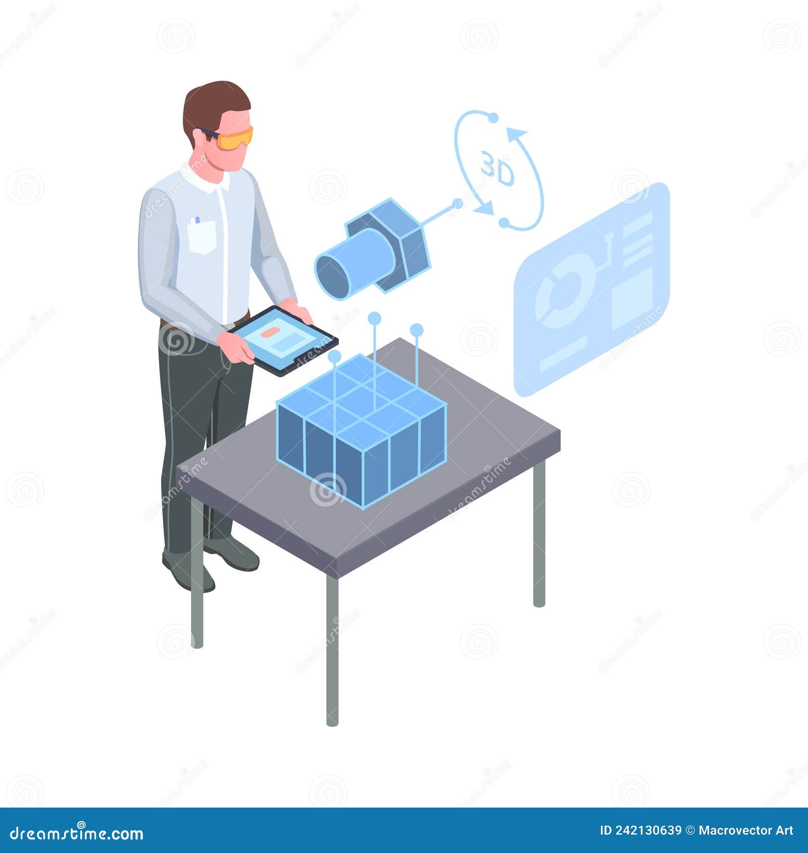 Smart Industry Icon stock vector. Illustration of intelligent - 242130639