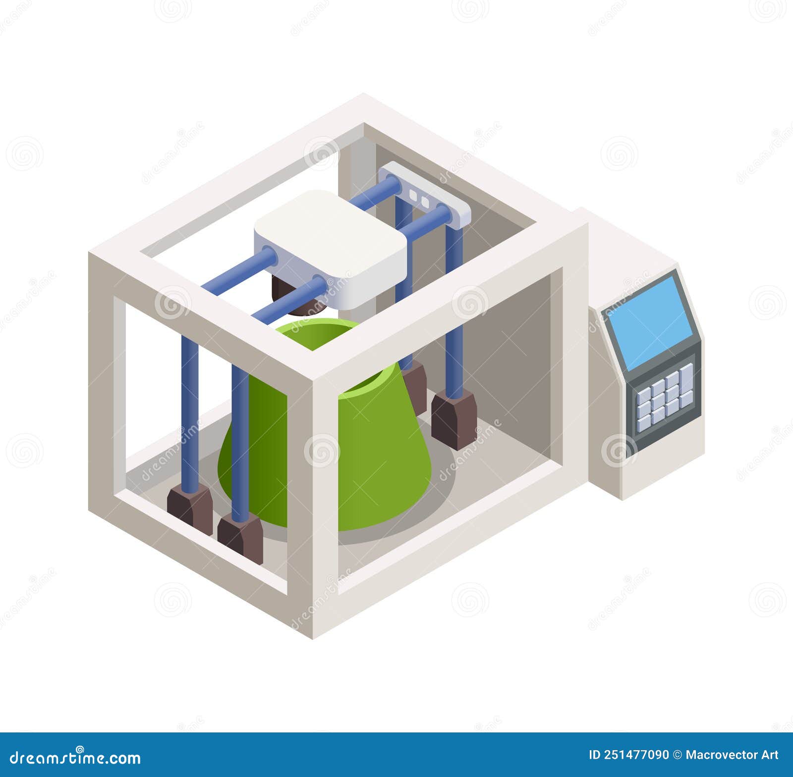 Smart Industry Icon stock vector. Illustration of technology - 251477090