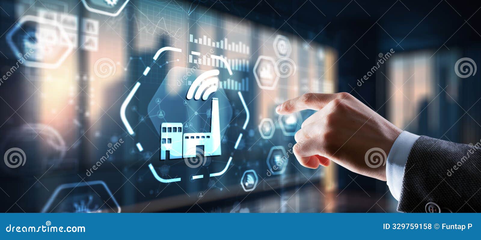 Smart Industry. Technology Process Automation Concept Stock ...