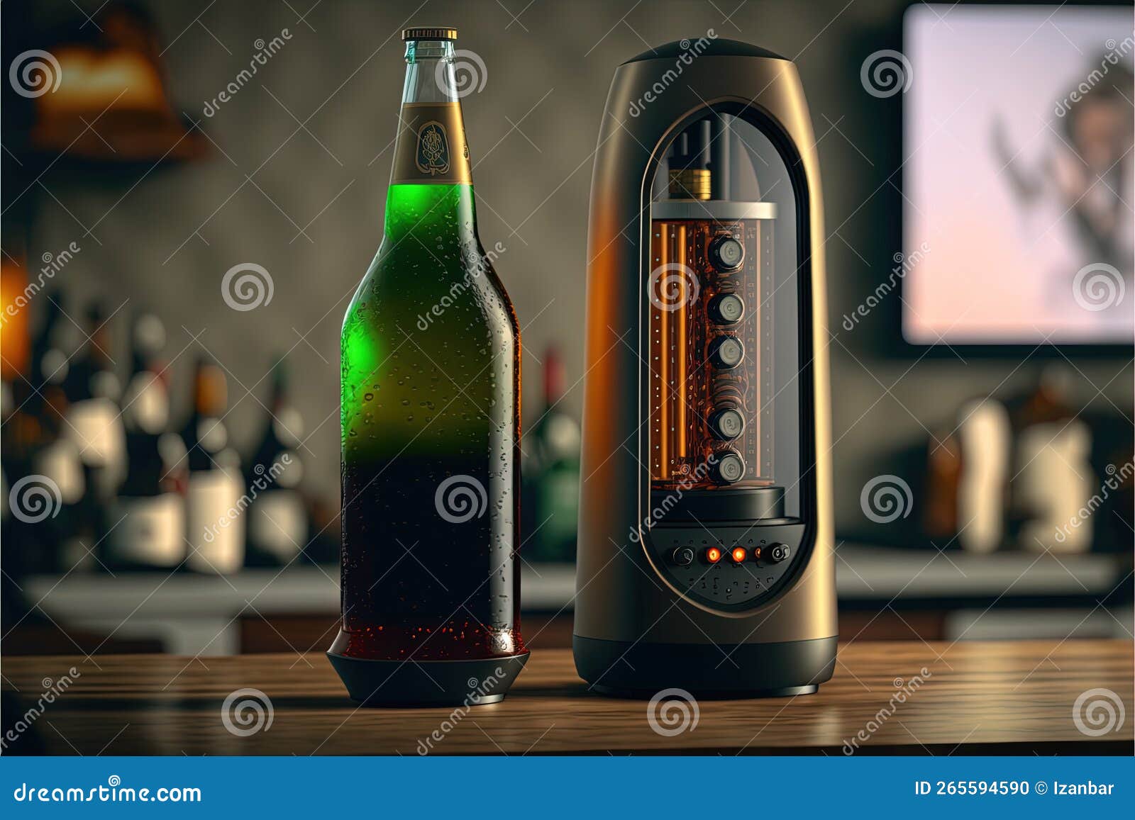 Smart Intelligent Drink Maker Bottle of the Future Generative Ai Stock ...