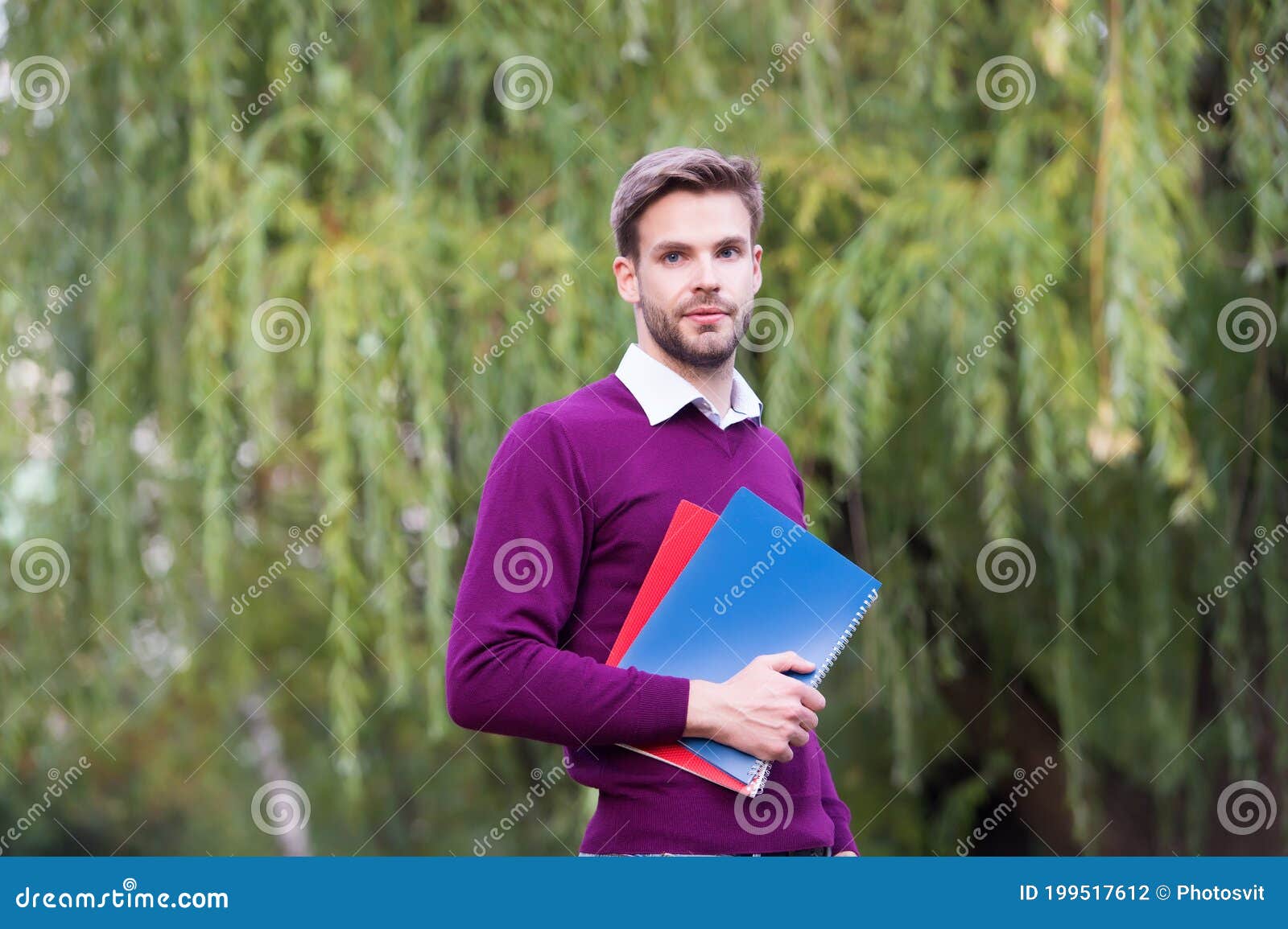 Smart and Intelligent. Man Preparing for Exams. Students Life ...