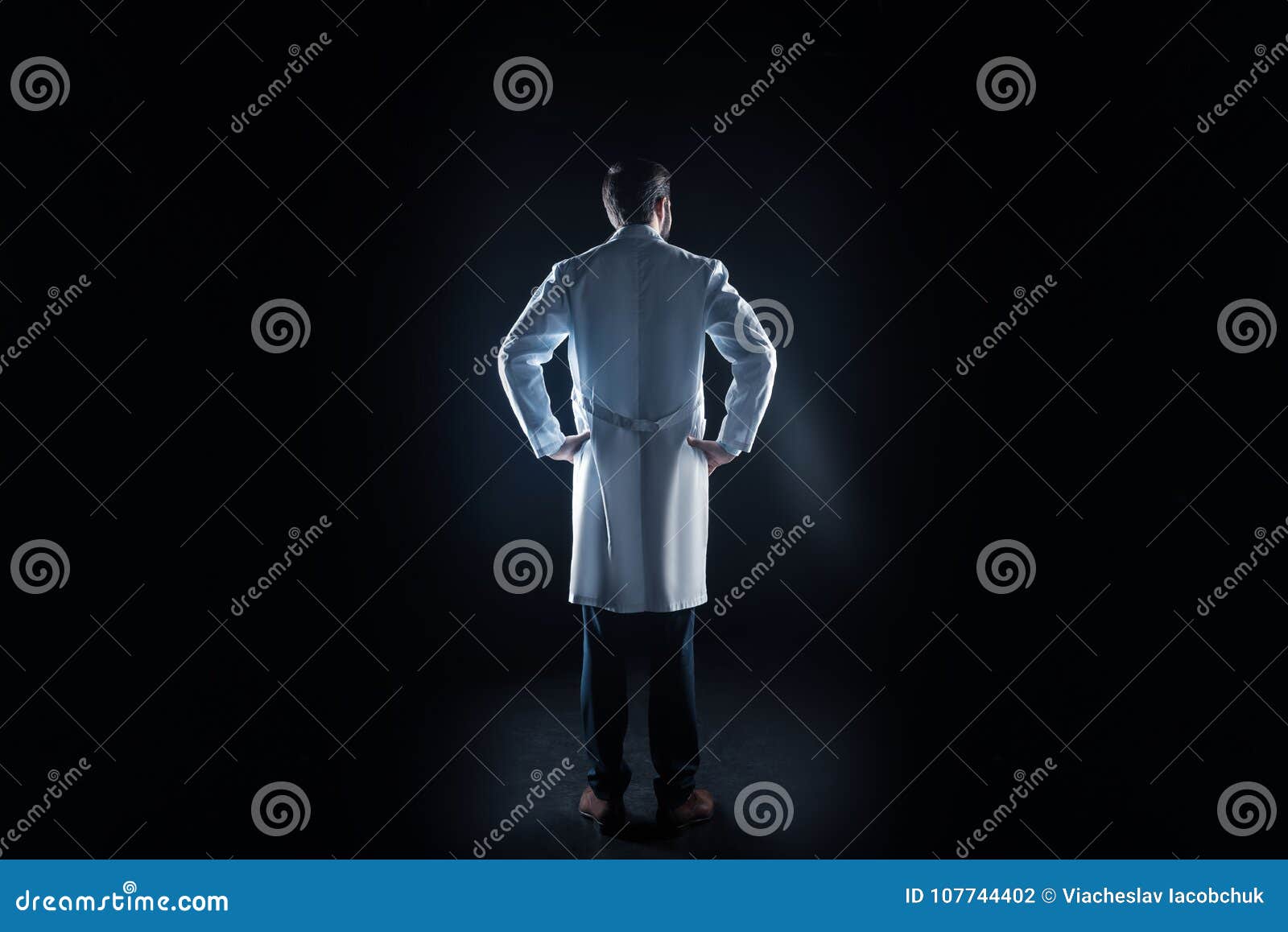 Smart Intelligent Man Working Stock Photo - Image of alone, research ...