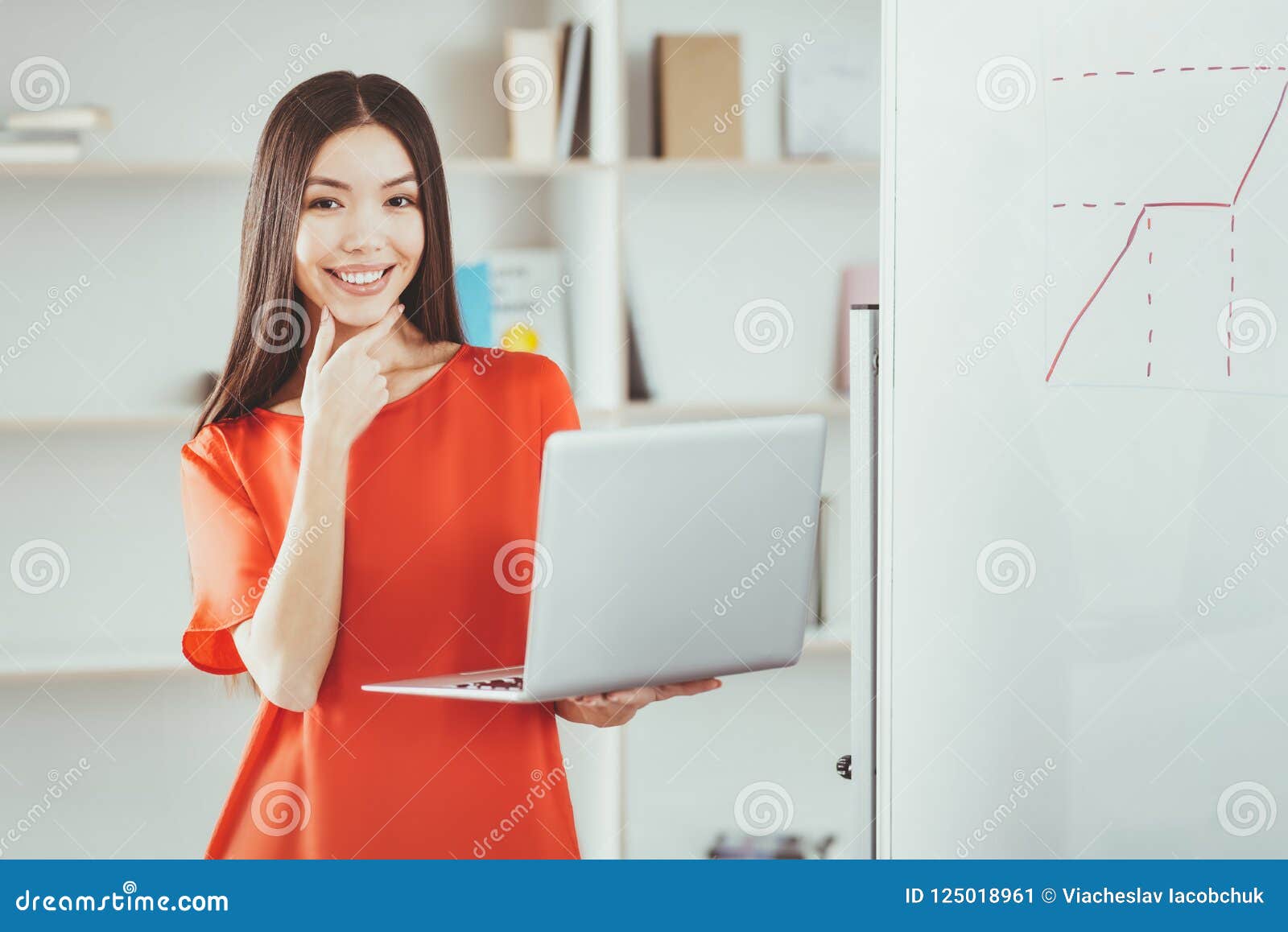 Smart Intelligent Student Standing in the Classroom Stock Image - Image ...