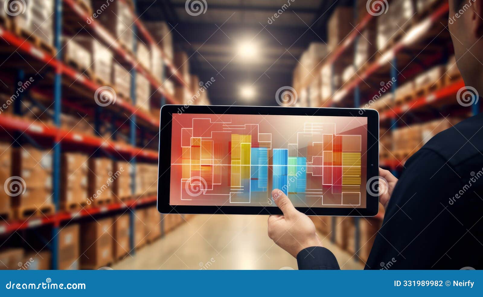 Smart Inventory Management System Concept Stock Photo - Image of ...