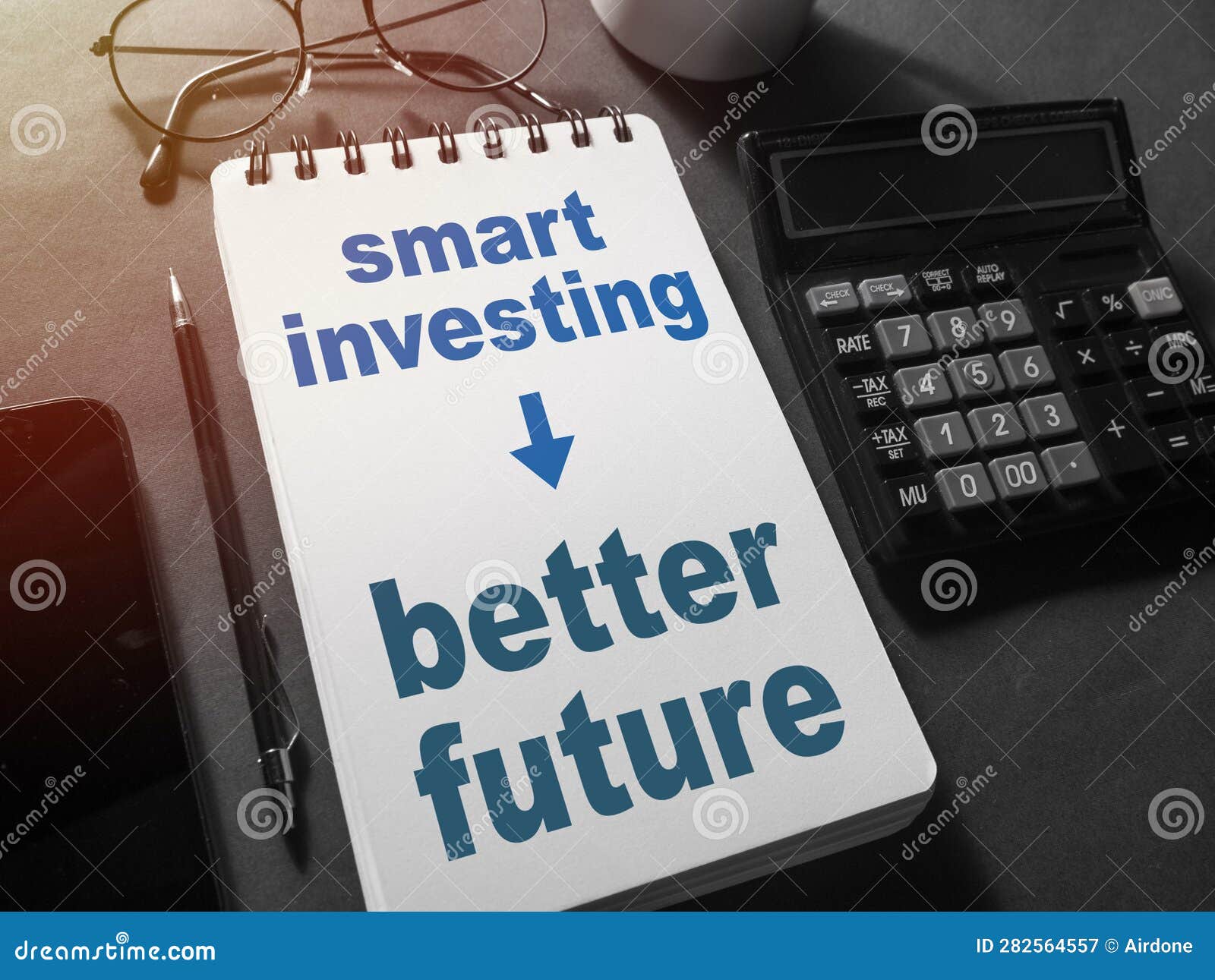 Smart Investing Better Future, Text Words Typography Written on Paper ... Smart Investing Better Future, Text Words Typography Written on Paper ...