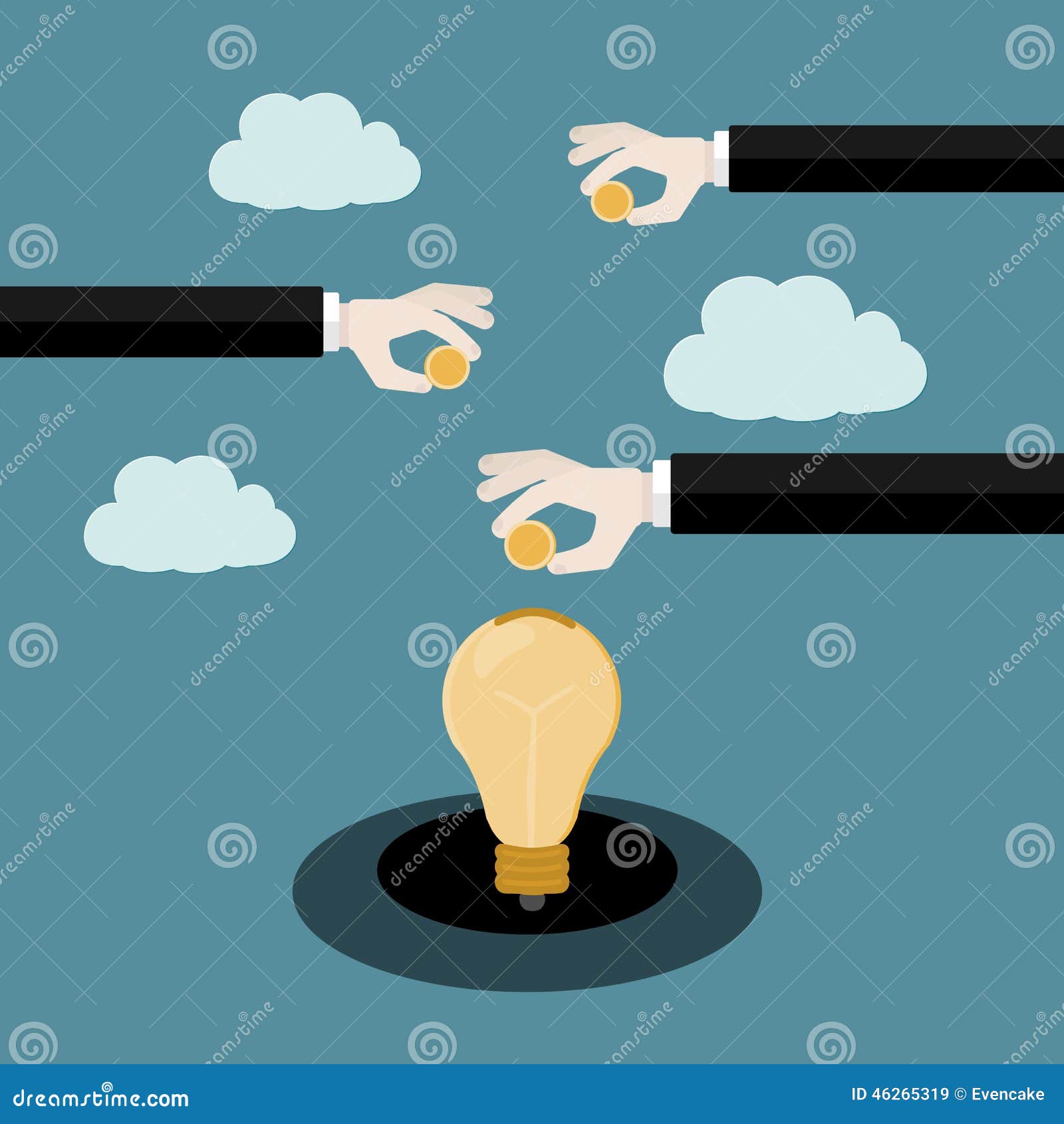 Smart Investment Illustration Concept With Isometric Realistic High ...