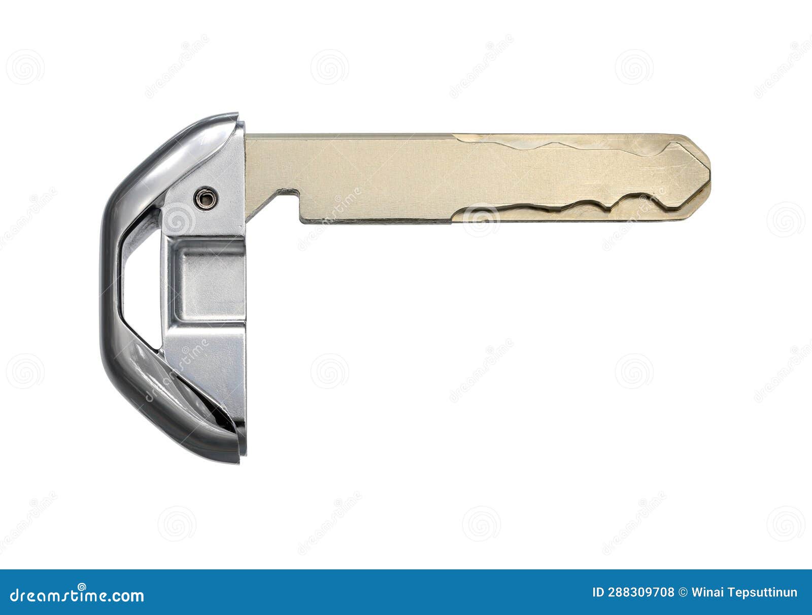 Smart Key Remote Emergency Key Insert Blade Stock Photo - Image of path ...
