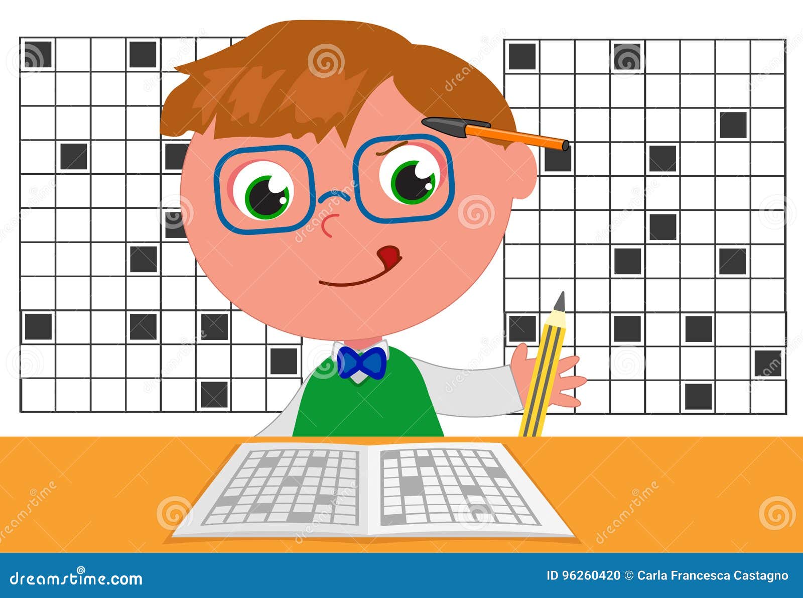 Crosswords Clipart People