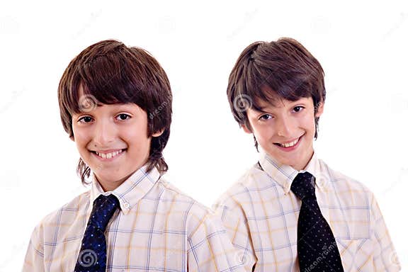 Smart Kids stock image. Image of faces, brother, isolated - 1506341