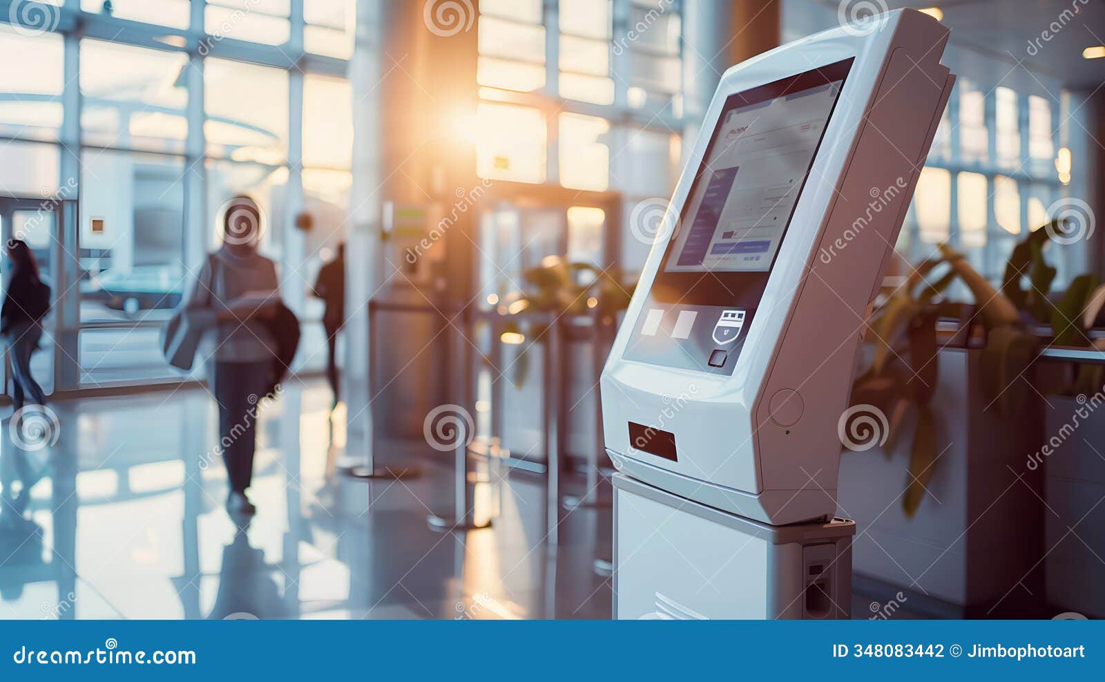 Smart Kiosks for Automated Transactions Interactive Stock Illustration ...