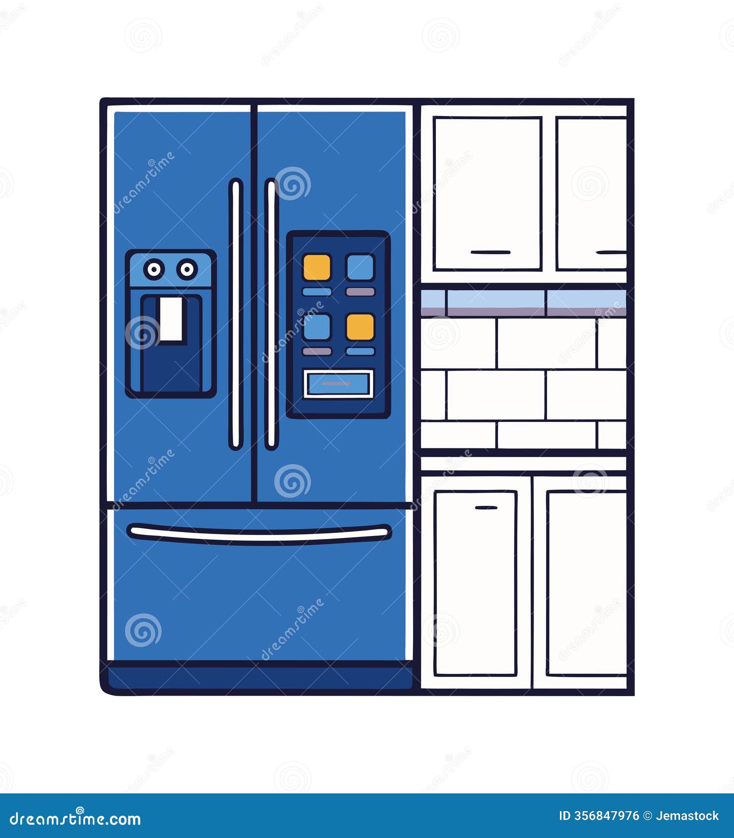 Smart kitchen design stock illustration. Illustration of kitchen ...