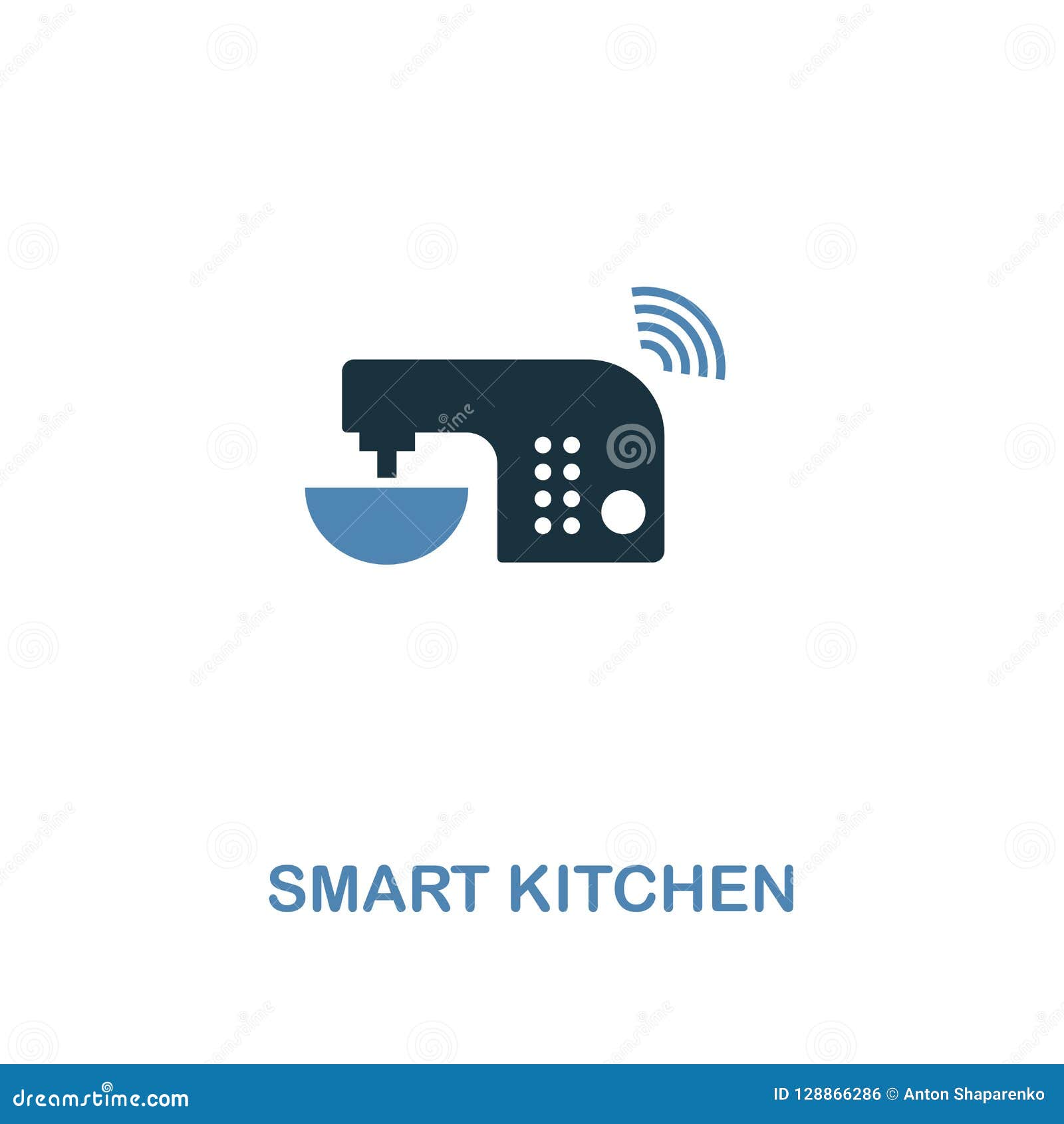 Smart Kitchen Icon in Two Colors Design. Premium Style from Smart ...