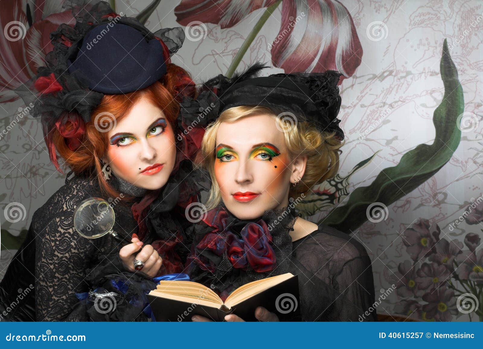 Smart ladies. stock image. Image of fashion, blond, pose - 40615257