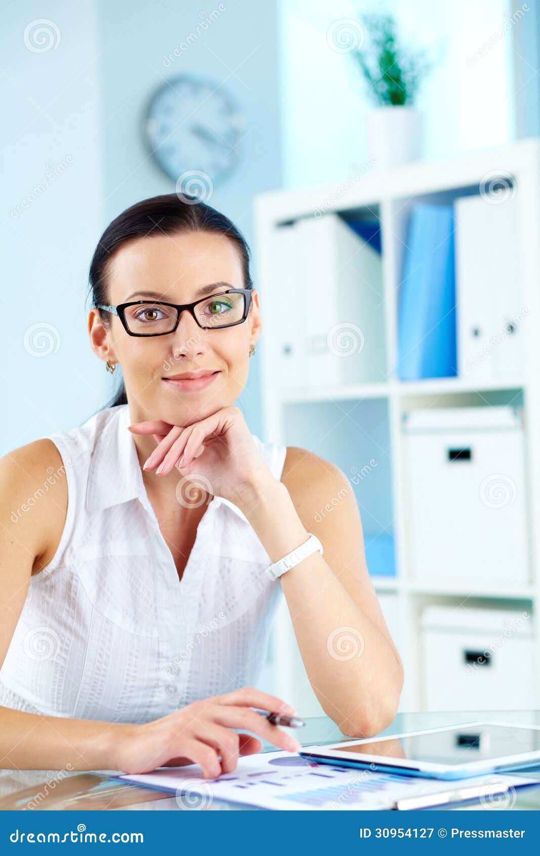 Smart lady stock image. Image of entrepreneur, elegant - 30954127