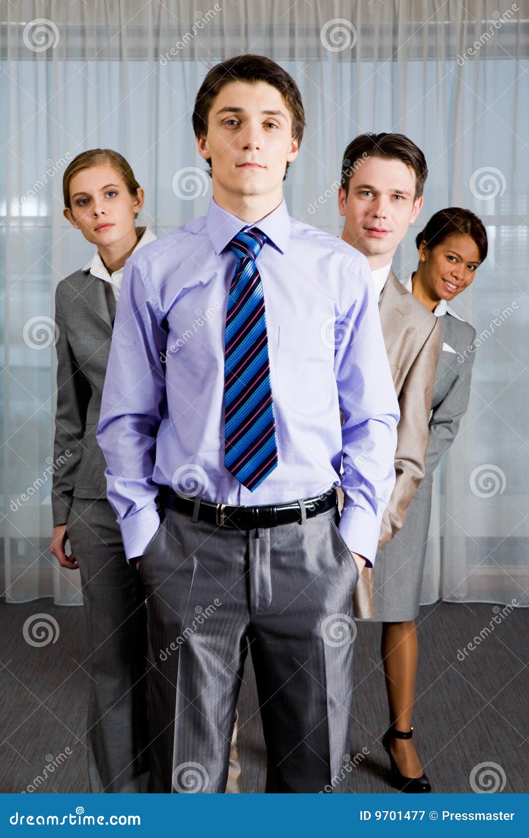Smart leader stock image. Image of happy, front, boss - 9701477