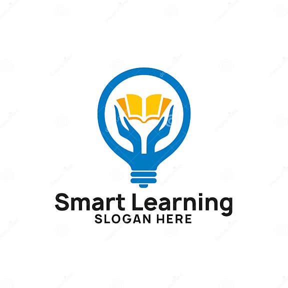 Smart Learning Logo Design Template. Bulb Icon Symbol Design Stock ...
