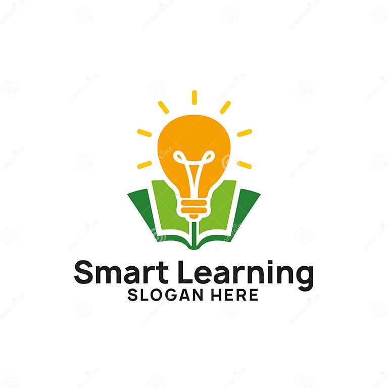 Smart Learning Logo Design Template. Bulb Icon Symbol Design Stock ...