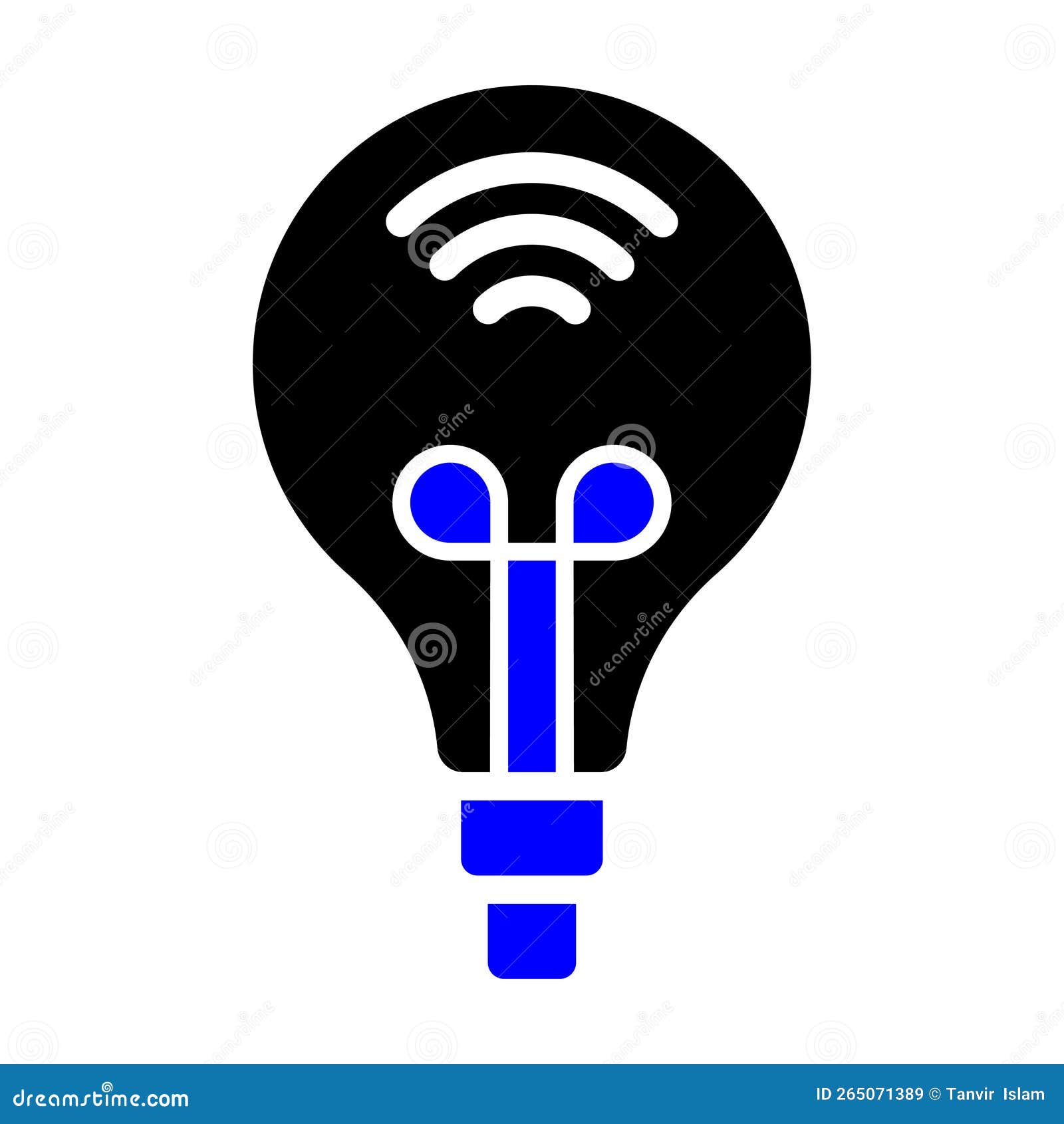 Smart Led Light Bulb Icon stock vector. Illustration of bangladesh ...