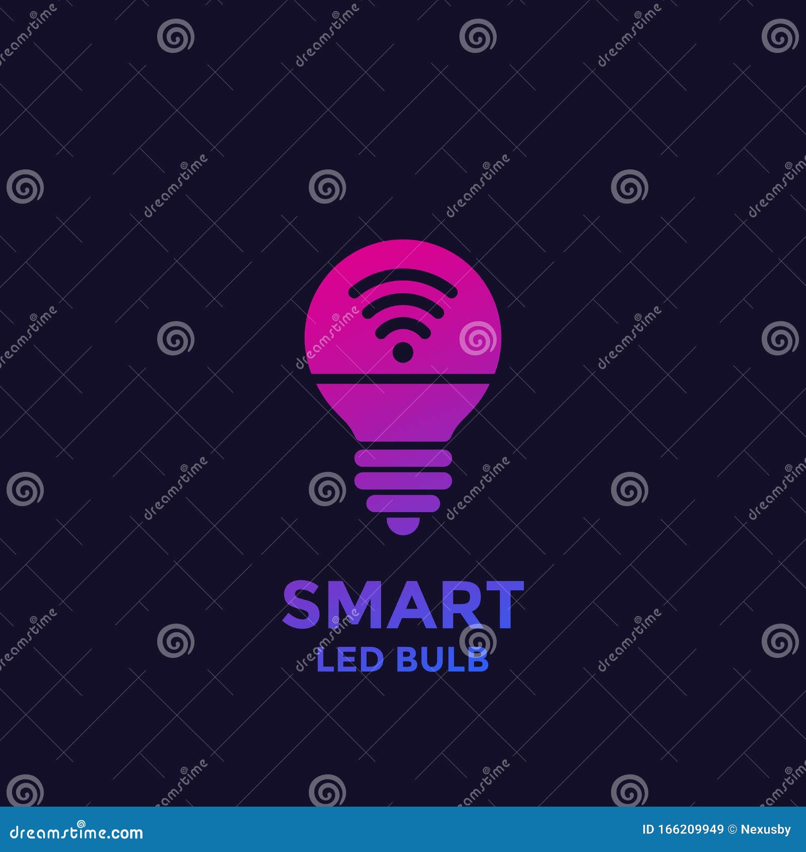 Smart Led Light Bulb Icon, Vector Stock Vector - Illustration of bulb ...