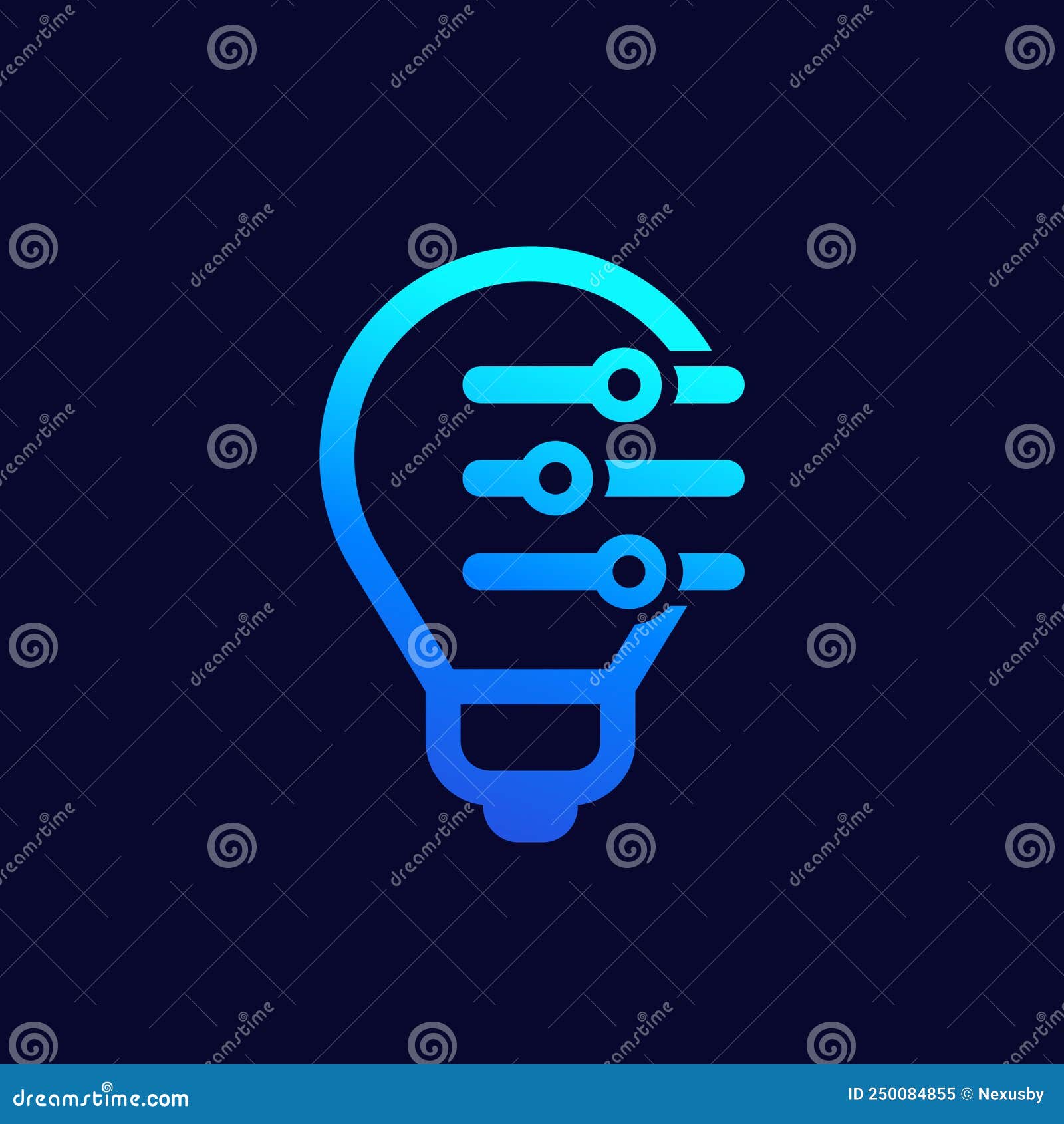 Smart Led Light Control Icon Stock Vector - Illustration of icon ...