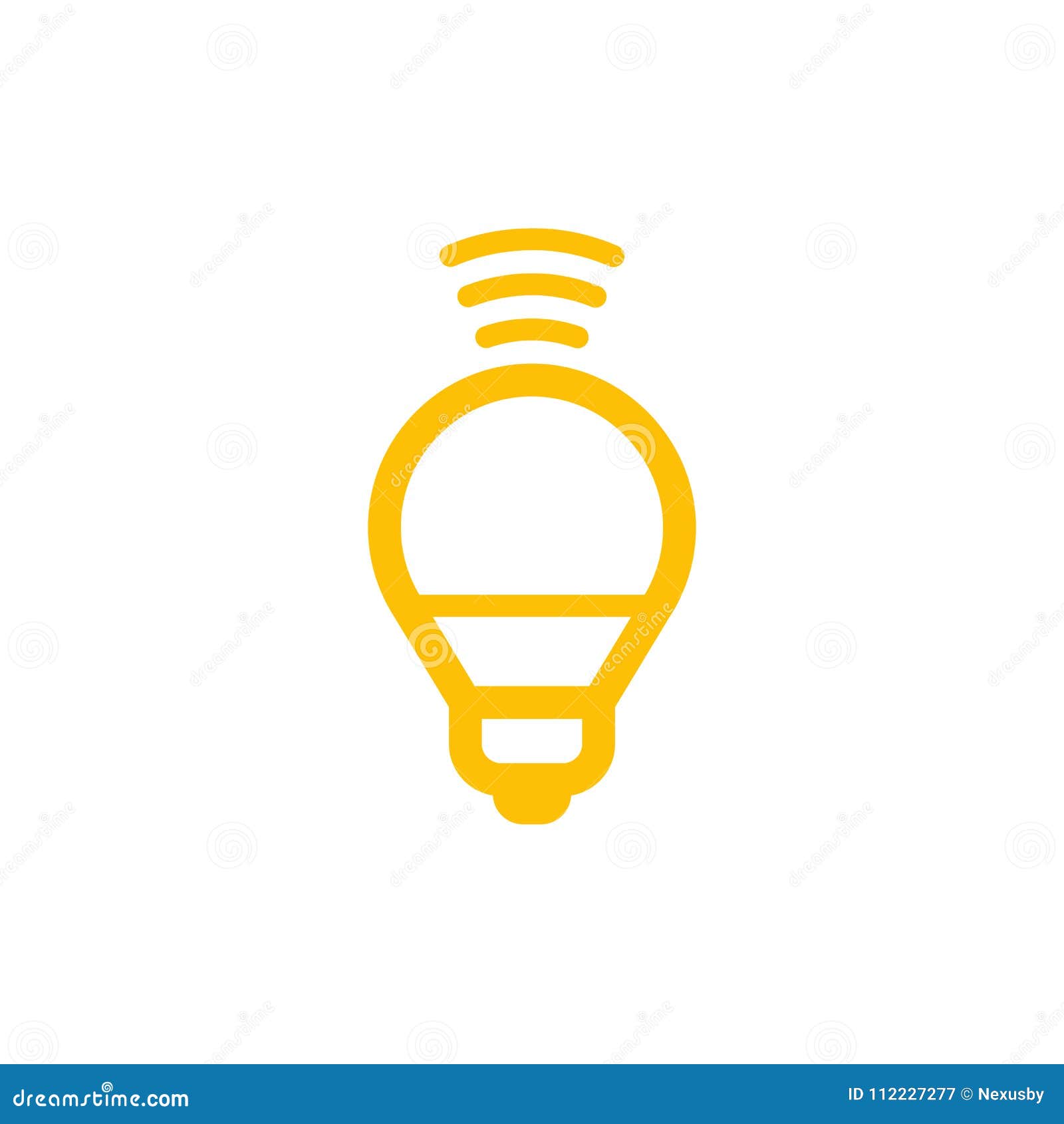 Smart led light icon stock vector. Illustration of logo - 112227277