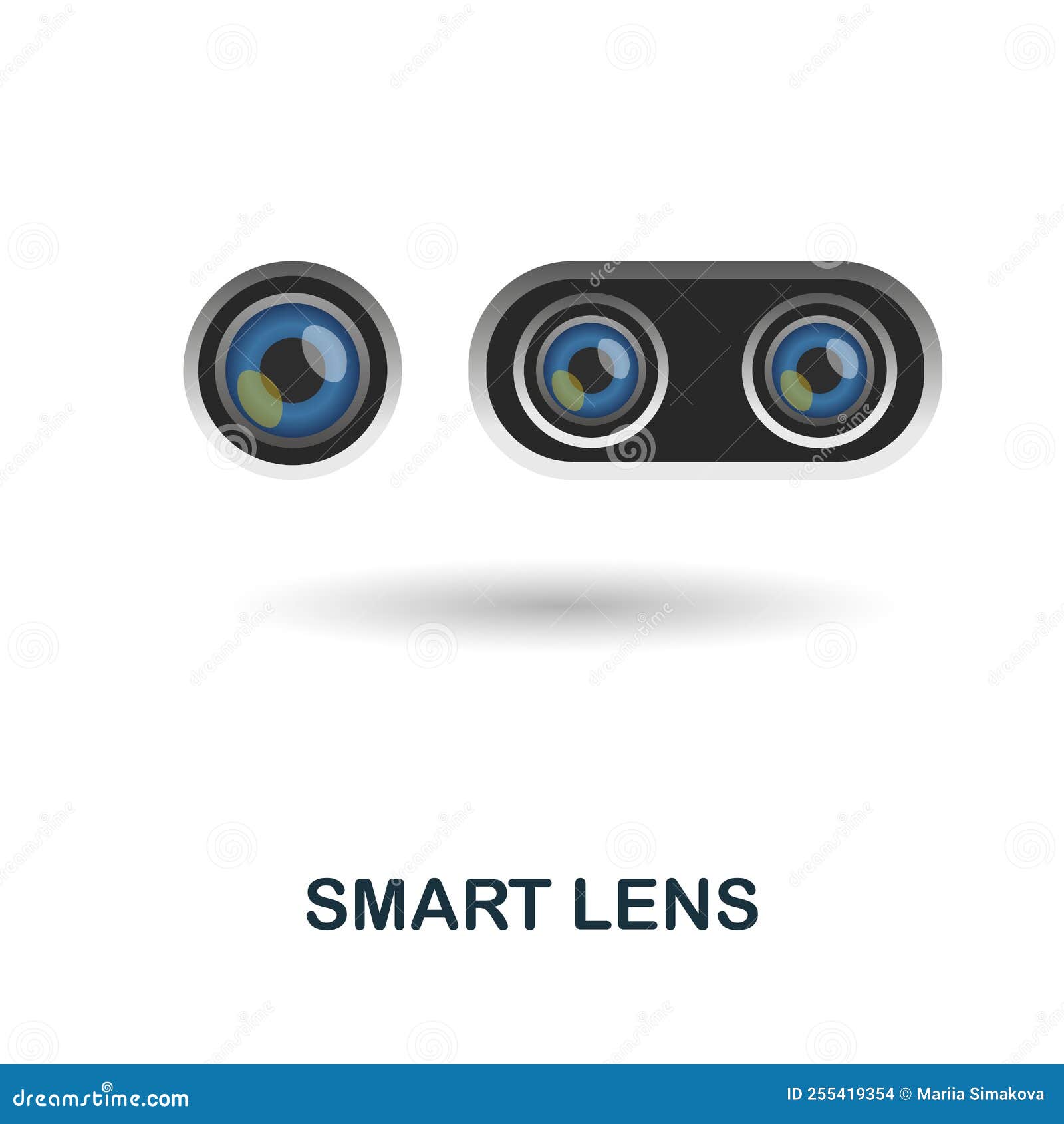 Smart Lens Icon. Trendy Smart Lens Logo Concept On White Background ...