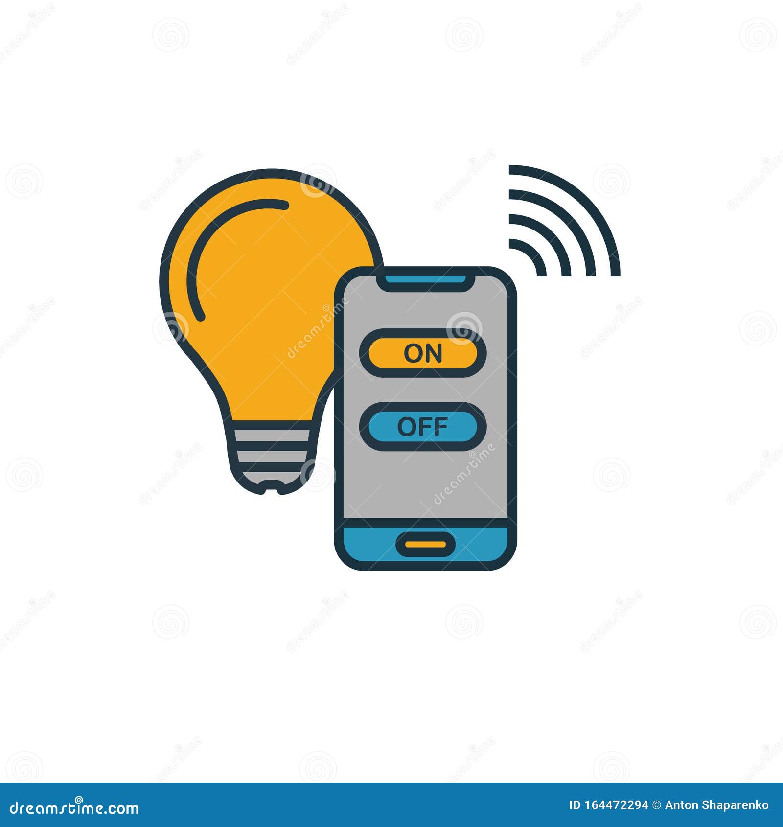 Smart Light Icon. Simple Element from Smart Devices Icons Collection ...