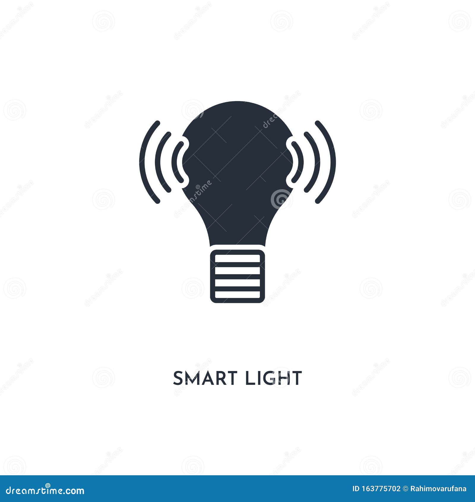 Smart Light Icon. Simple Element Illustration. Isolated Trendy Filled ...