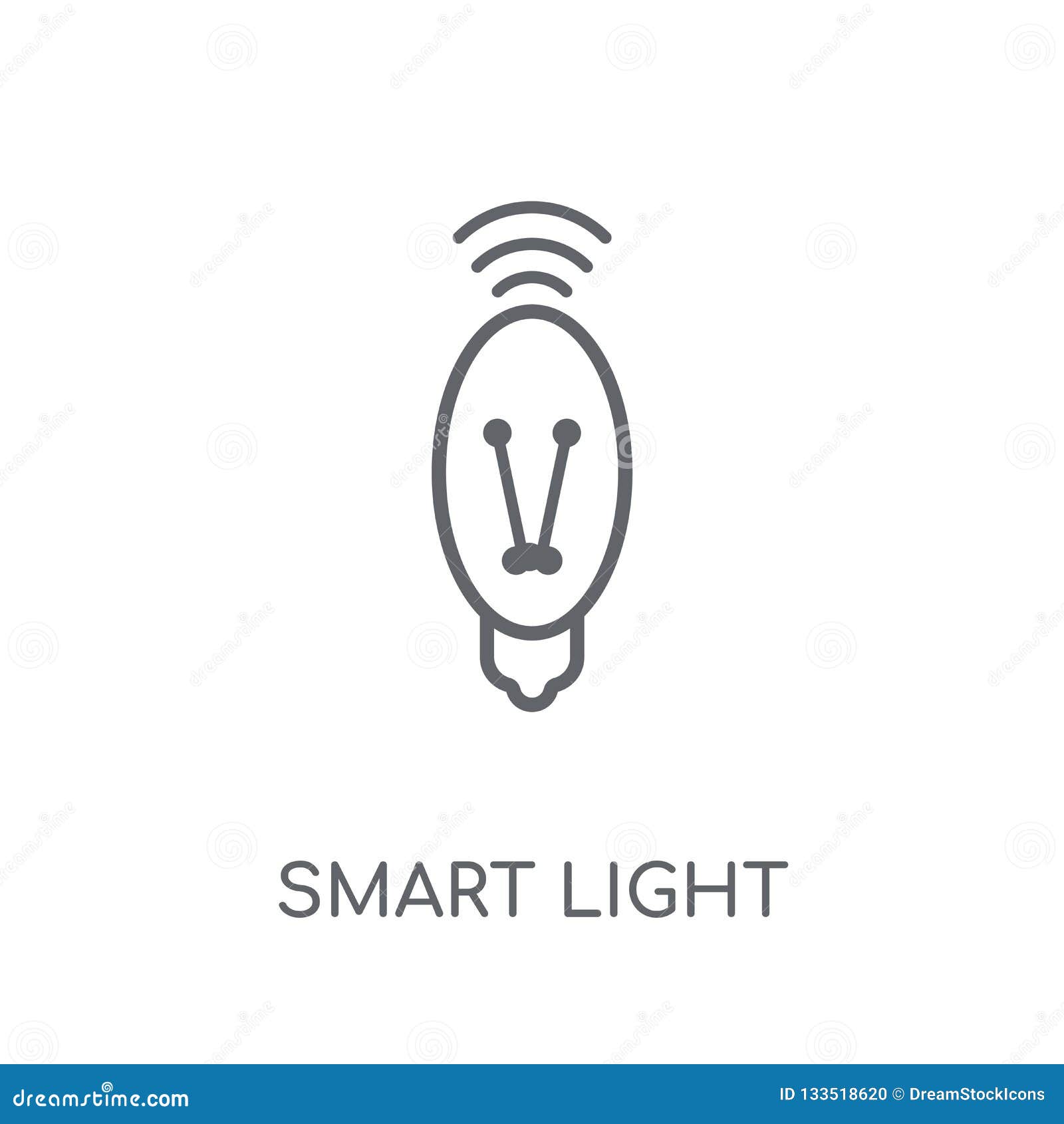 Smart Light Linear Icon. Modern Outline Smart Light Logo Concept Stock ...
