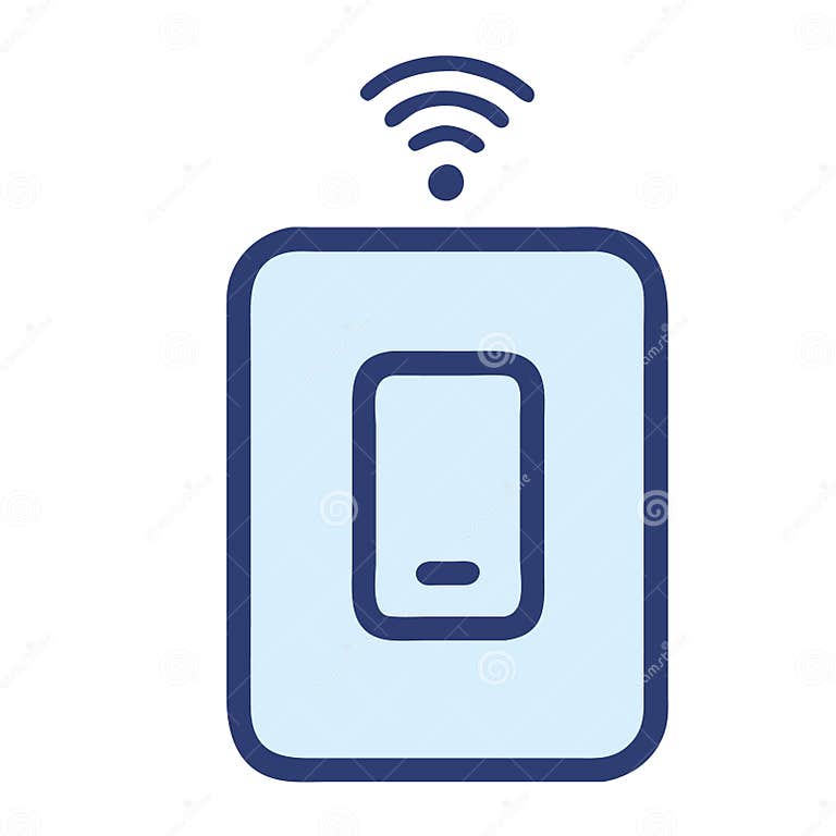 Smart Light Switch with Automation Stock Illustration - Illustration of ...
