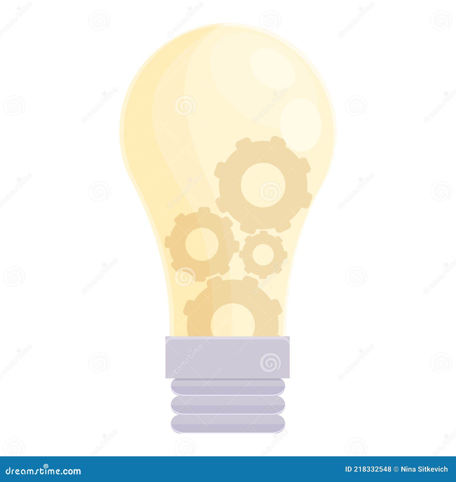 Smart Lightbulb System Icon, Cartoon Style Stock Vector - Illustration ...