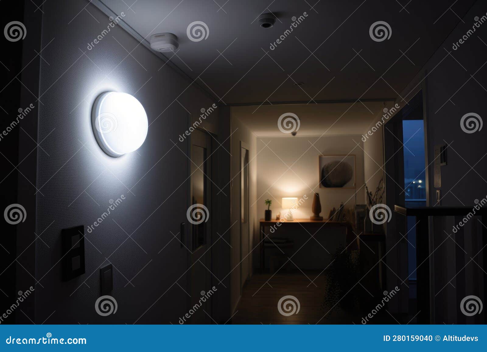 Smart Lighting System with Built-in Motion Sensor, Allowing Lights To ...