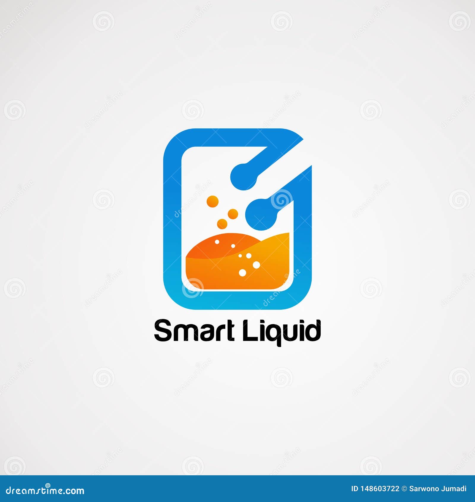 Smart Liquid on Box Log Vector, Icon, Element, and Template for Company ...