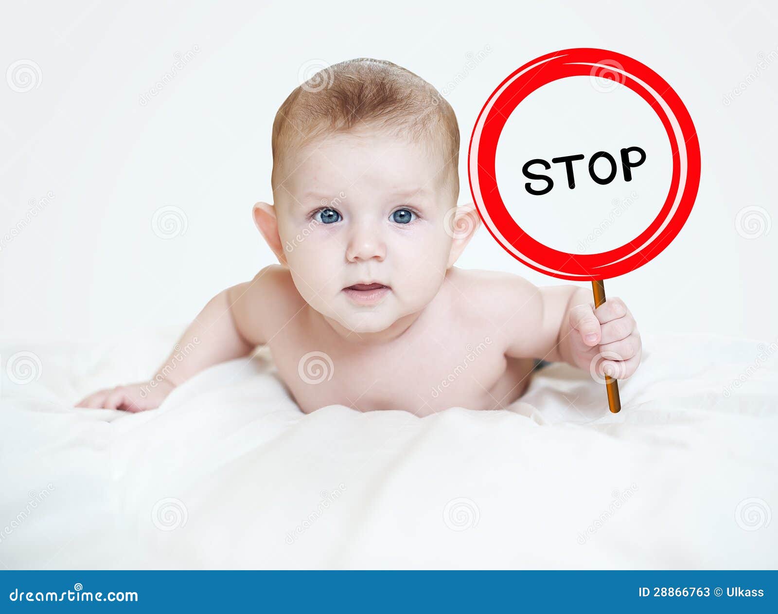 Smart Little Boy Holding a Sign Stock Image - Image of child, direction ...