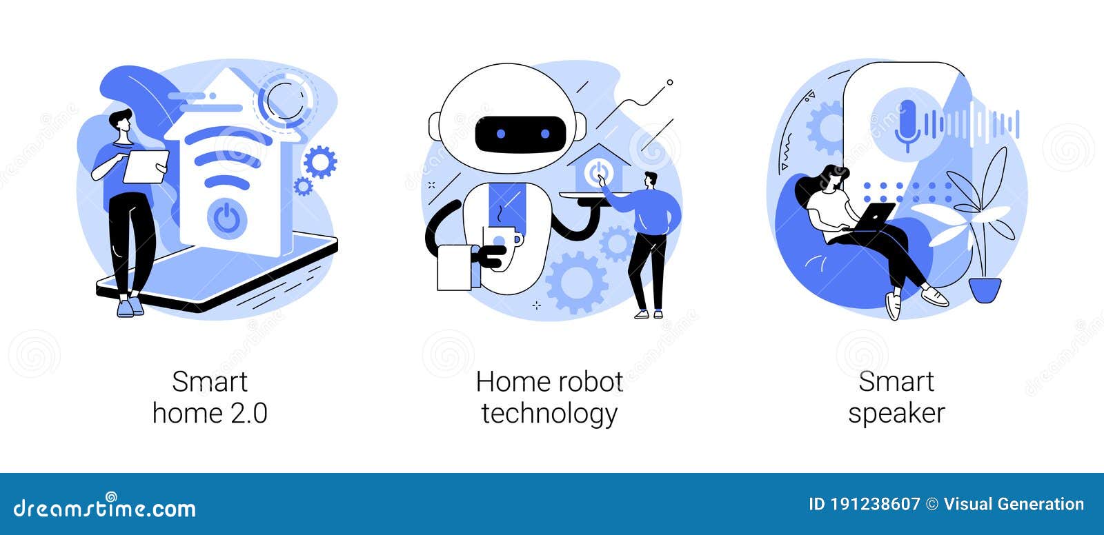Smart Living Environment Abstract Concept Vector Illustrations. Stock ...