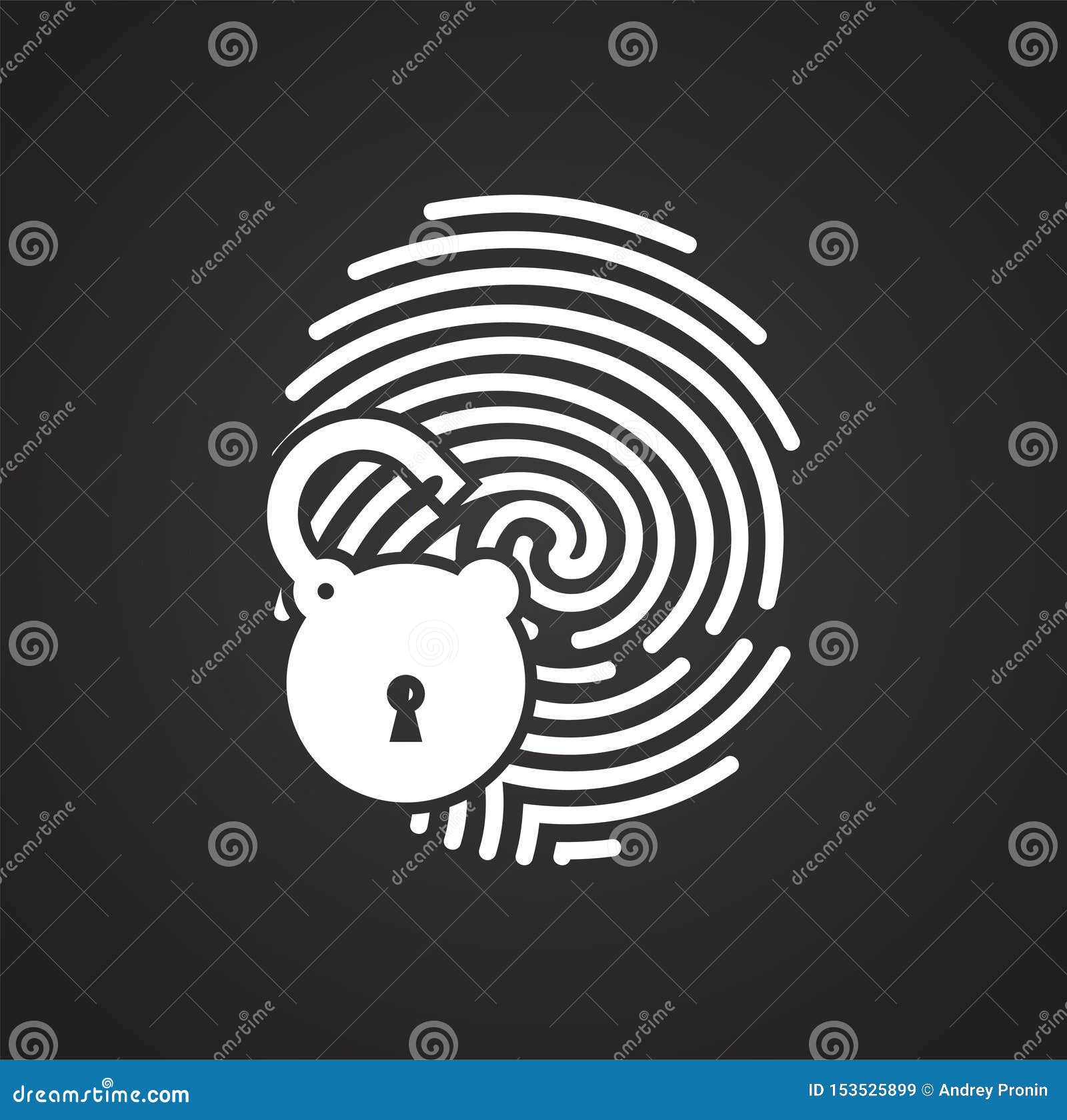 Smart Lock Icon on Background for Graphic and Web Design. Simple ...