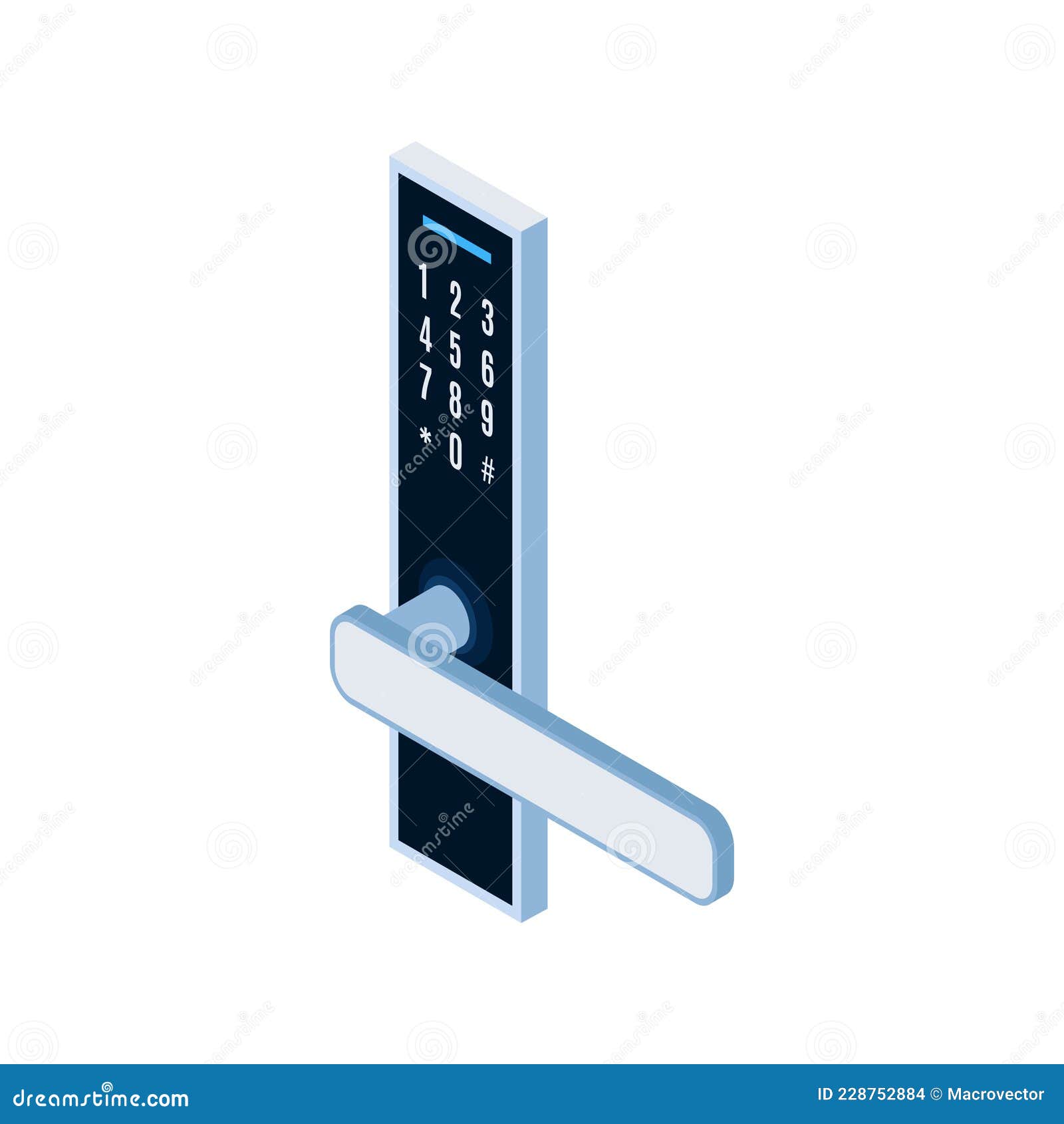 Smart Lock Icon stock vector. Illustration of clipart - 228752884