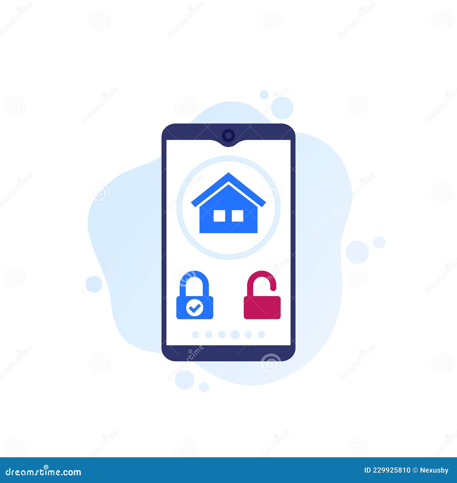 Smart Lock Mobile App, Vector Design Stock Vector - Illustration of ...