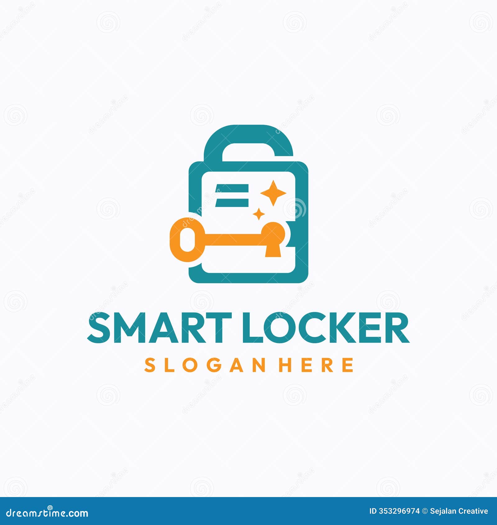 Smart Locker Logo Design Template Stock Illustration - Illustration of ...