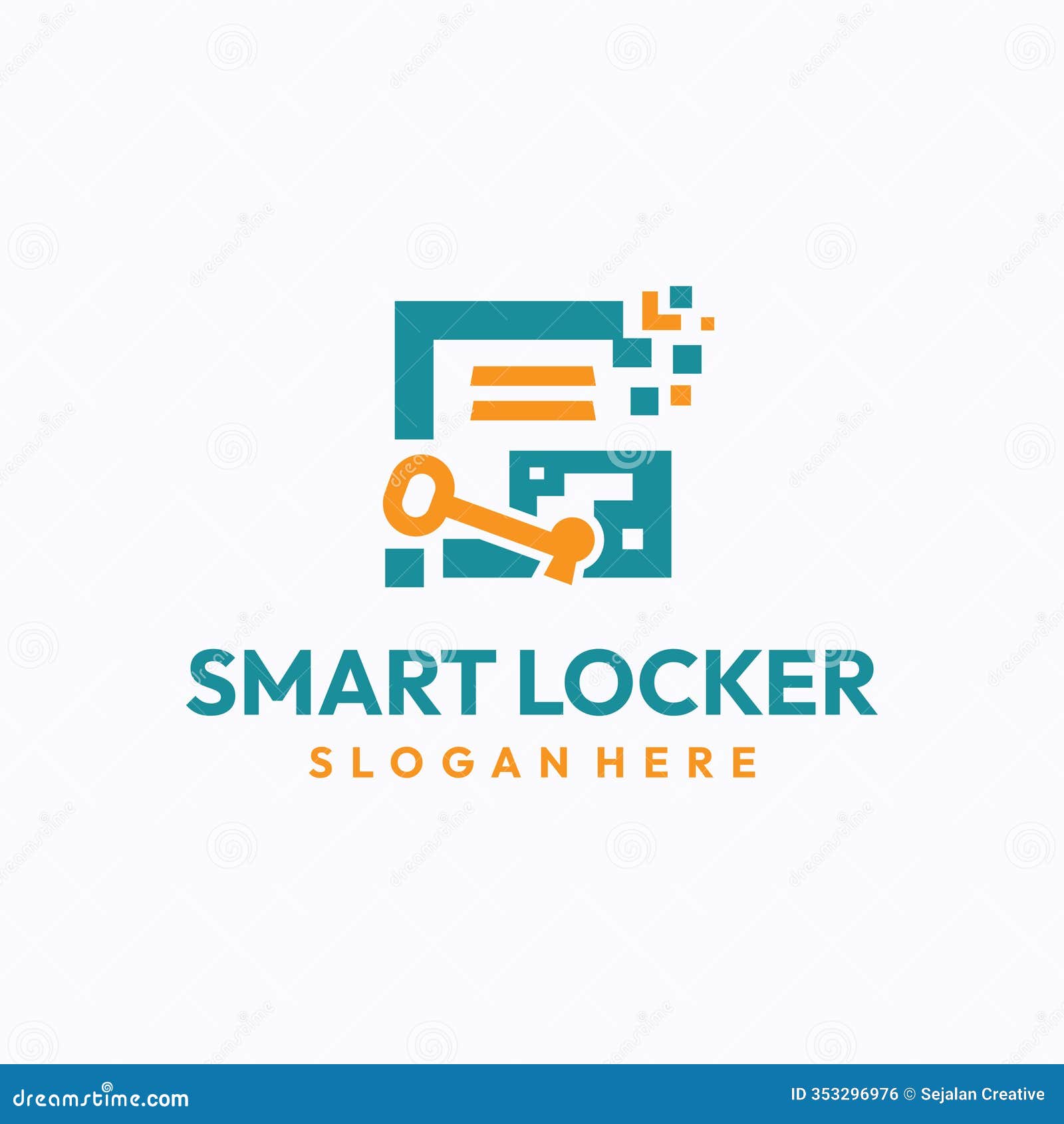 Smart Locker Logo Design Template Stock Illustration - Illustration of ...