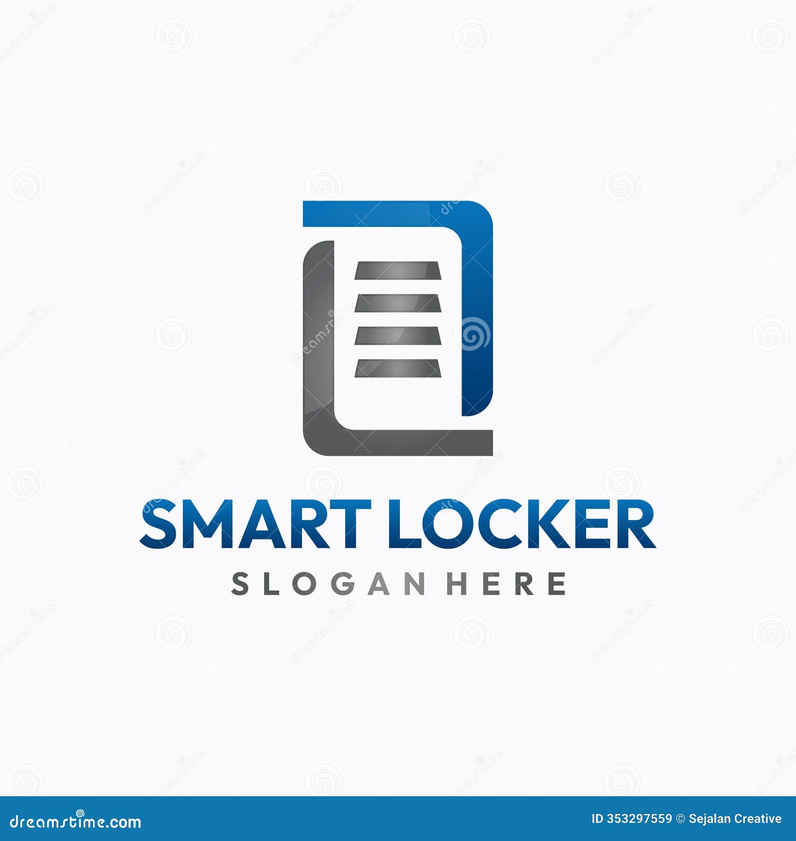 Smart Locker Logo Design Template Stock Illustration - Illustration of ...
