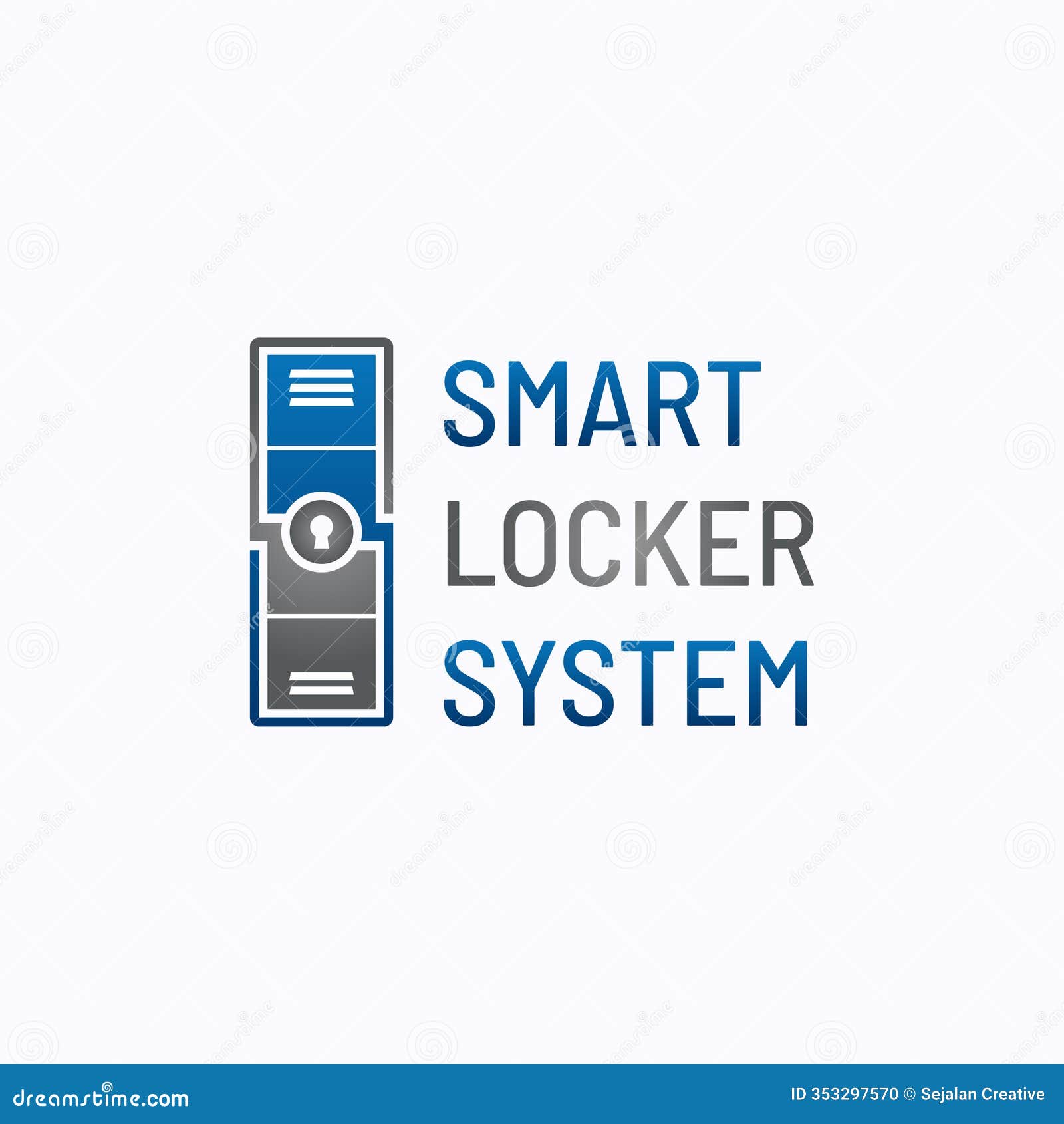 Smart Locker Logo Design Template Stock Illustration - Illustration of ...