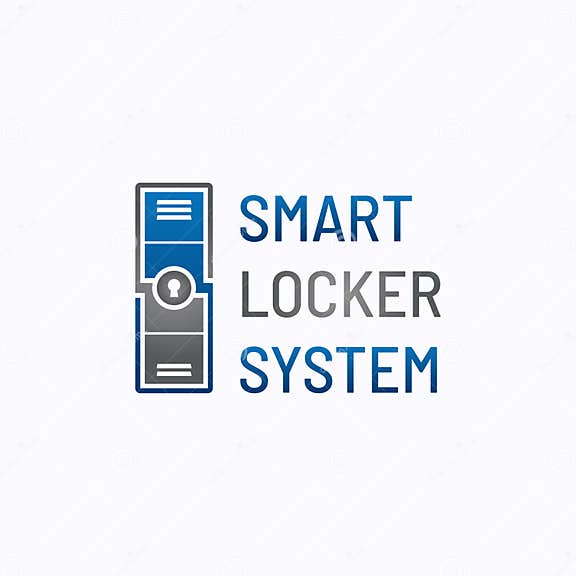 Smart Locker Logo Design Template Stock Illustration - Illustration of ...