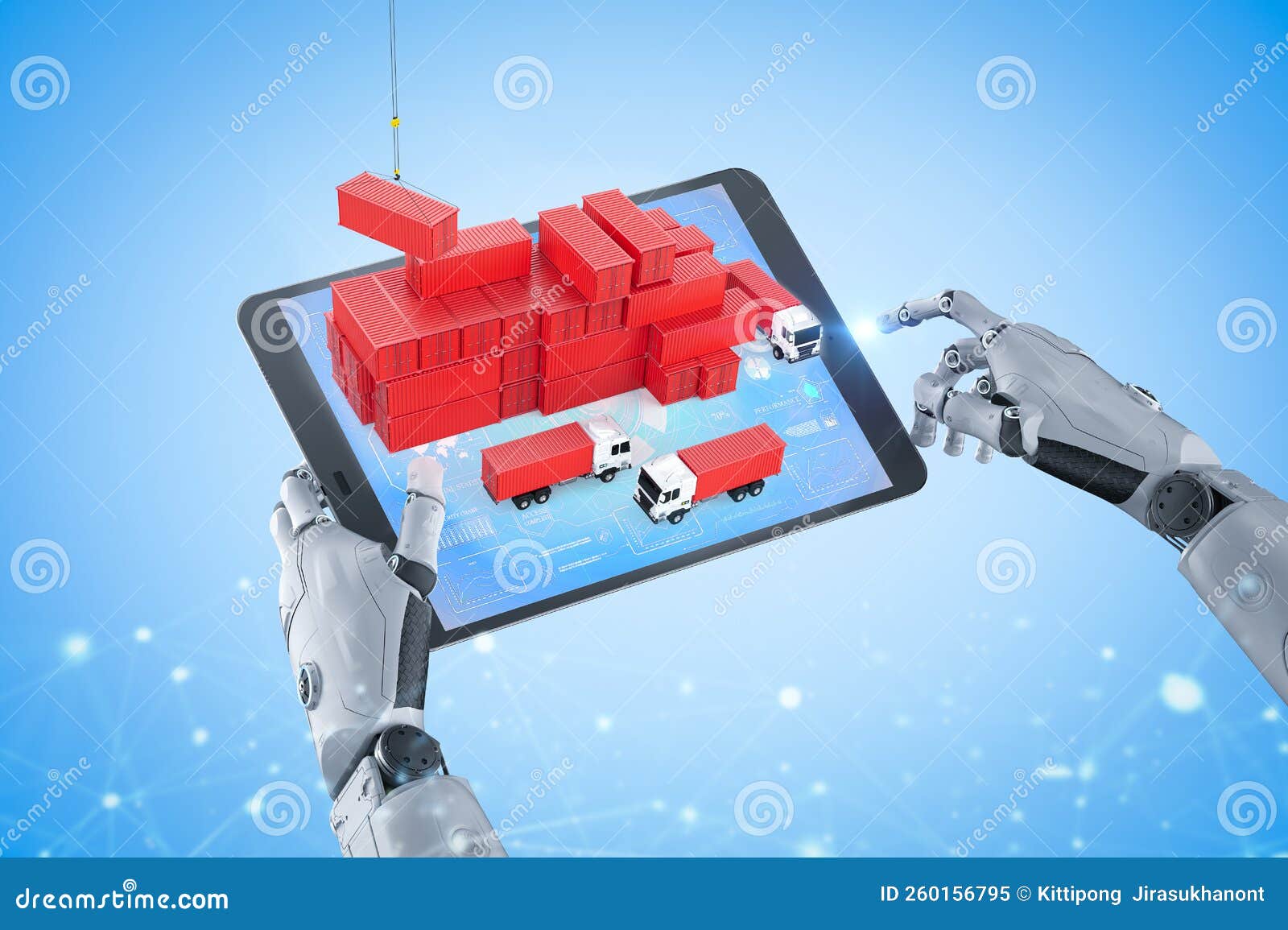 Smart Logistic Concept with Robot Control Warehouse System with Tablet ...