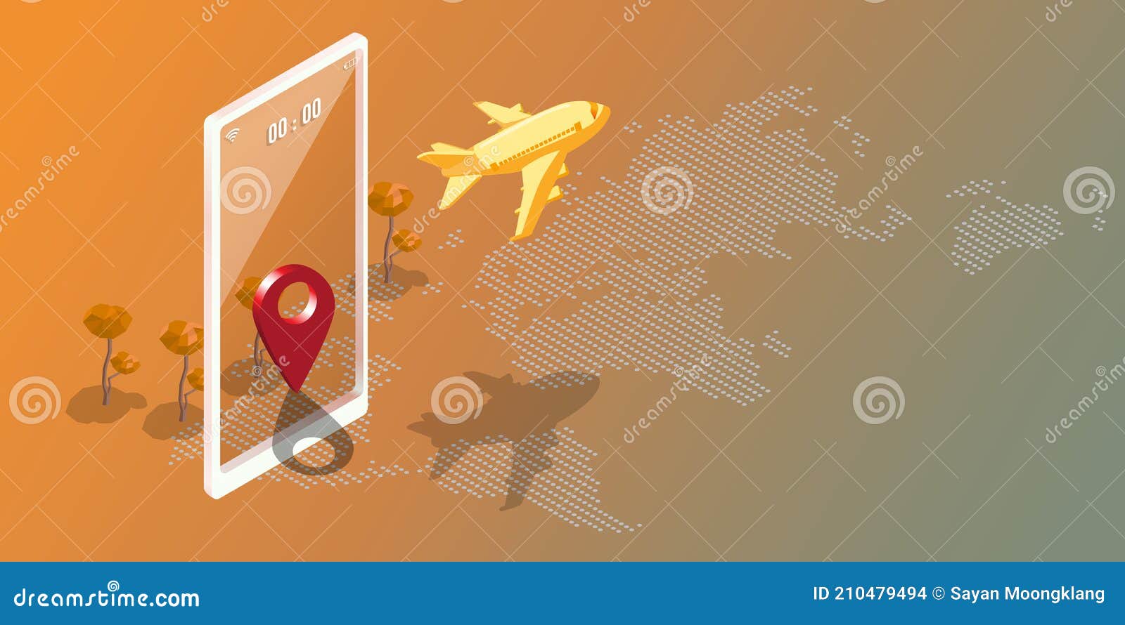 Smart Logistics Concept is Presented As Isometric Version of a Pinned ...